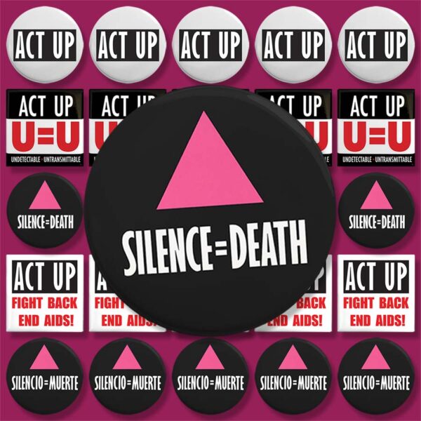 25-PACK: Assorted ACT UP Buttons | ACTUP NY
