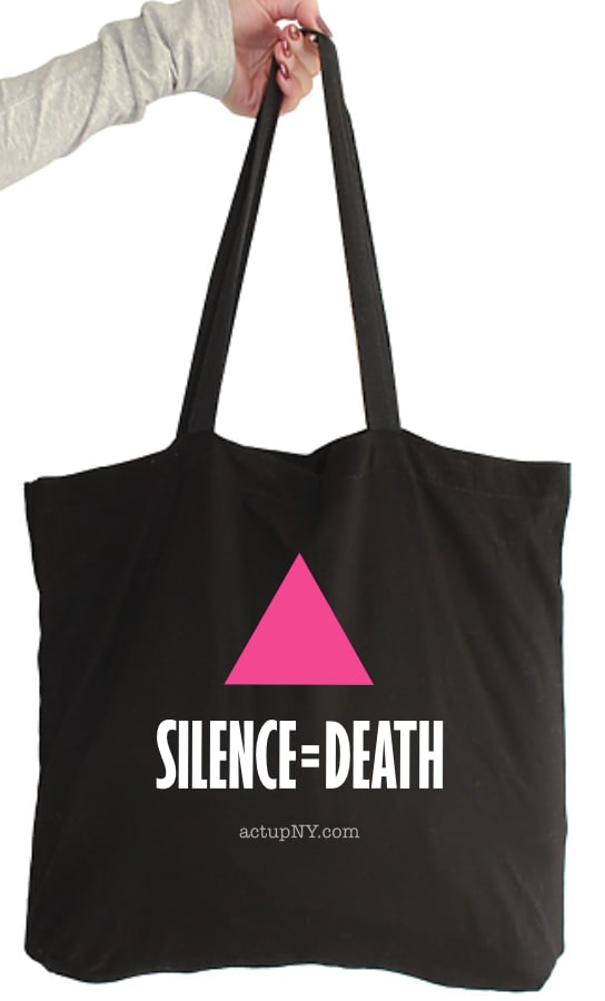 Authentic ACT UP NY Silence = Death Tote Bag | ACTUP NY